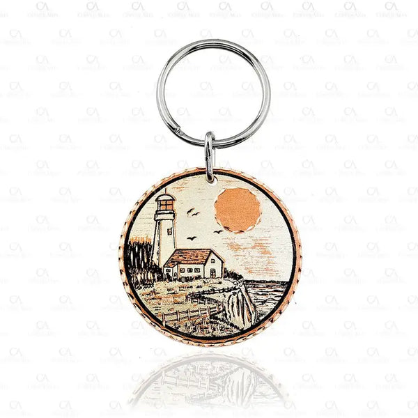 Lighthouse Keychain - copperarts